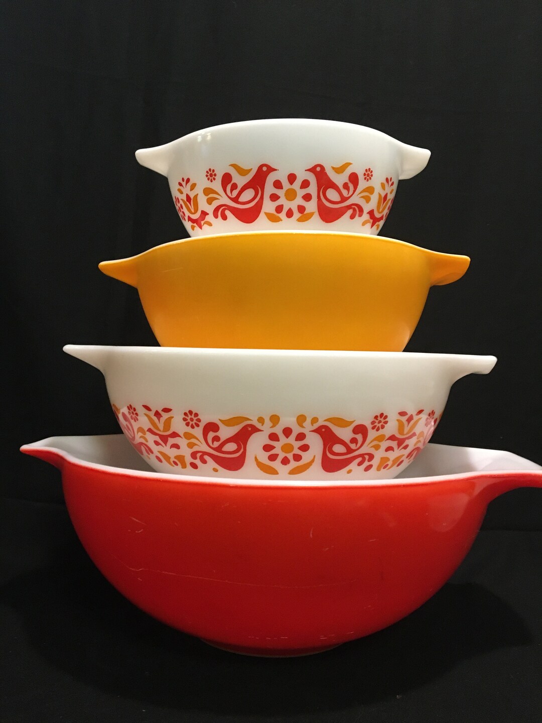 Vintage,pyrex Friendship, Full Set 441,442,443,444, Set of Cinderella ...