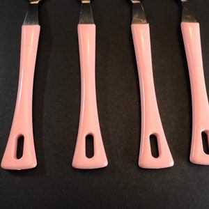 Vintage, Abert Inox 18/10, Made in Italy, Pink Handles, Cutlery, Spoons ...