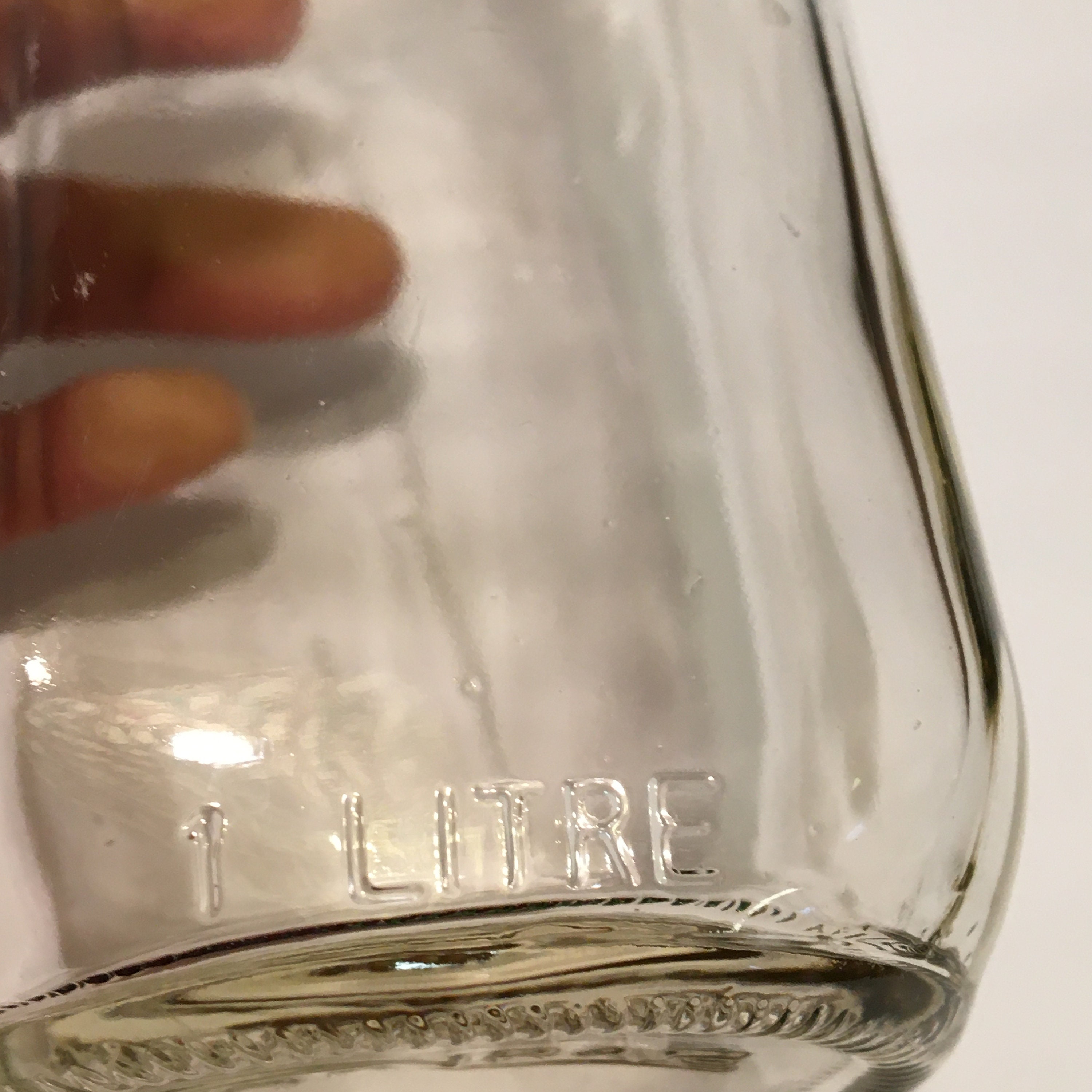 Vintage Stanpac Clear Glass Milk Bottle With Red Plastic - Etsy Hong Kong