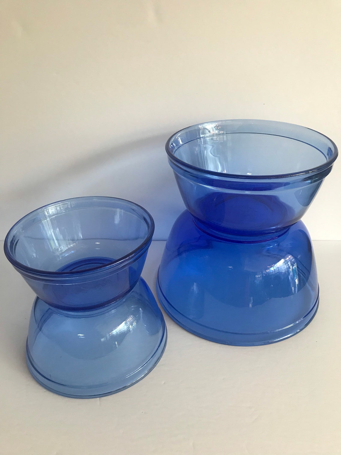 Vintage Set of 4 Anchor Hocking USA Cobalt Blue Nesting - Etsy