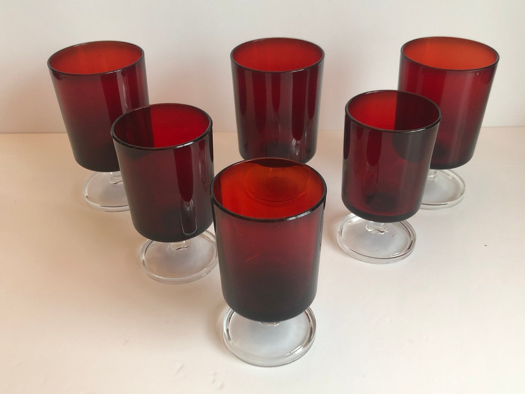 Vintage, Luminarc Arcoroc Frankreich, Set mit 6 Stück ...