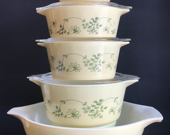 NOS Shenandoah Bowl Set, Pyrex, Yellow, Wintergreen - Etsy