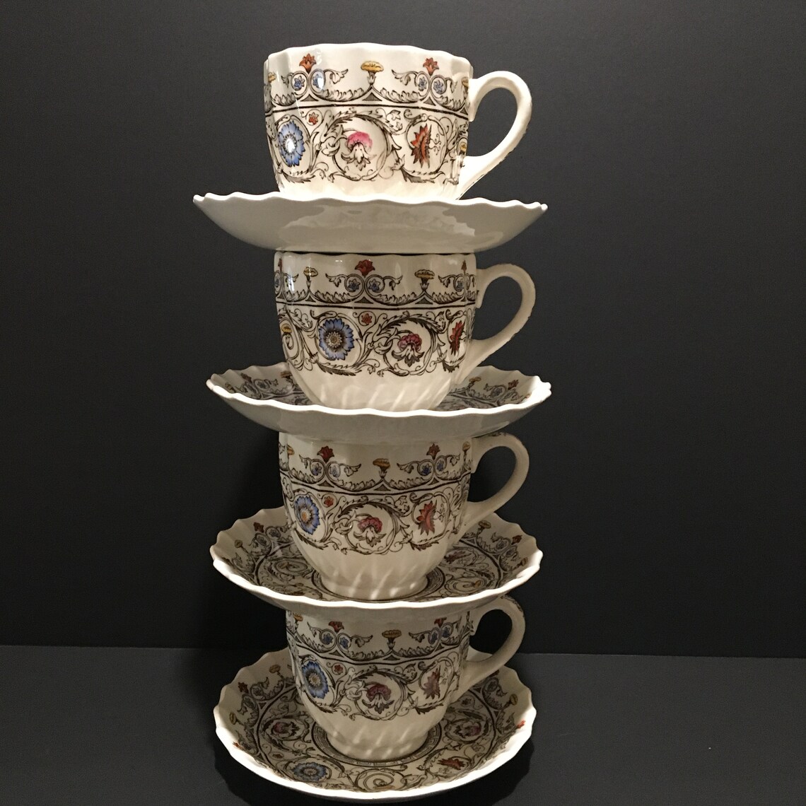 Copeland Spode Florence Pattern Cup Saucer England Circa - Etsy