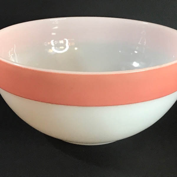 Pink Fire King Bowl - Etsy