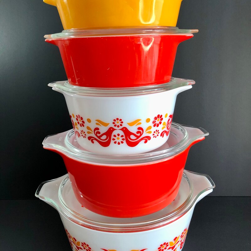 Red Pyrex - Etsy