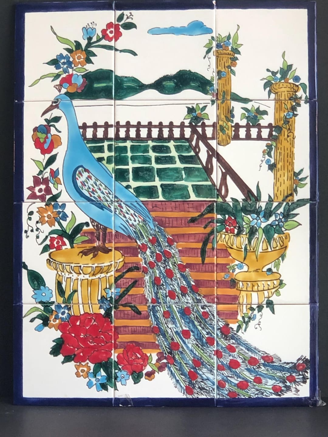 Hand Painted Hand Made Ceramic Tiles, Colorful Glazes, Wall Decoration ...