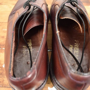 Freeman Free Flex Burgundy Round Toe Lace up Blucher Men's Size: 9.5C ...