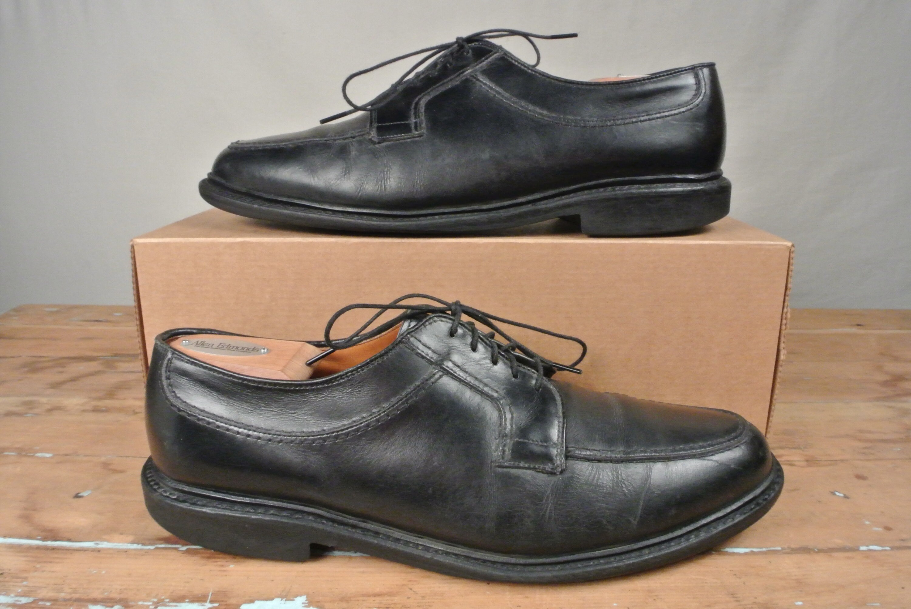 Allen Edmonds Norse Black Split Moc Toe Lace up Blucher - Etsy