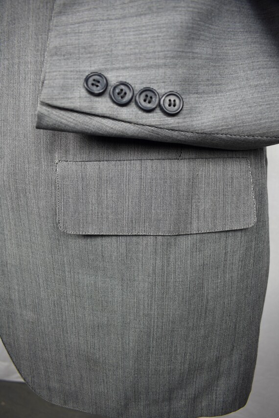 1976-1994 H. Freeman & Son Solid Light Gray Wool 3/2 … - Gem