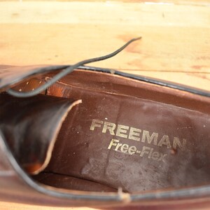 Freeman Free Flex Burgundy Round Toe Lace up Blucher Men's Size: 9.5C ...