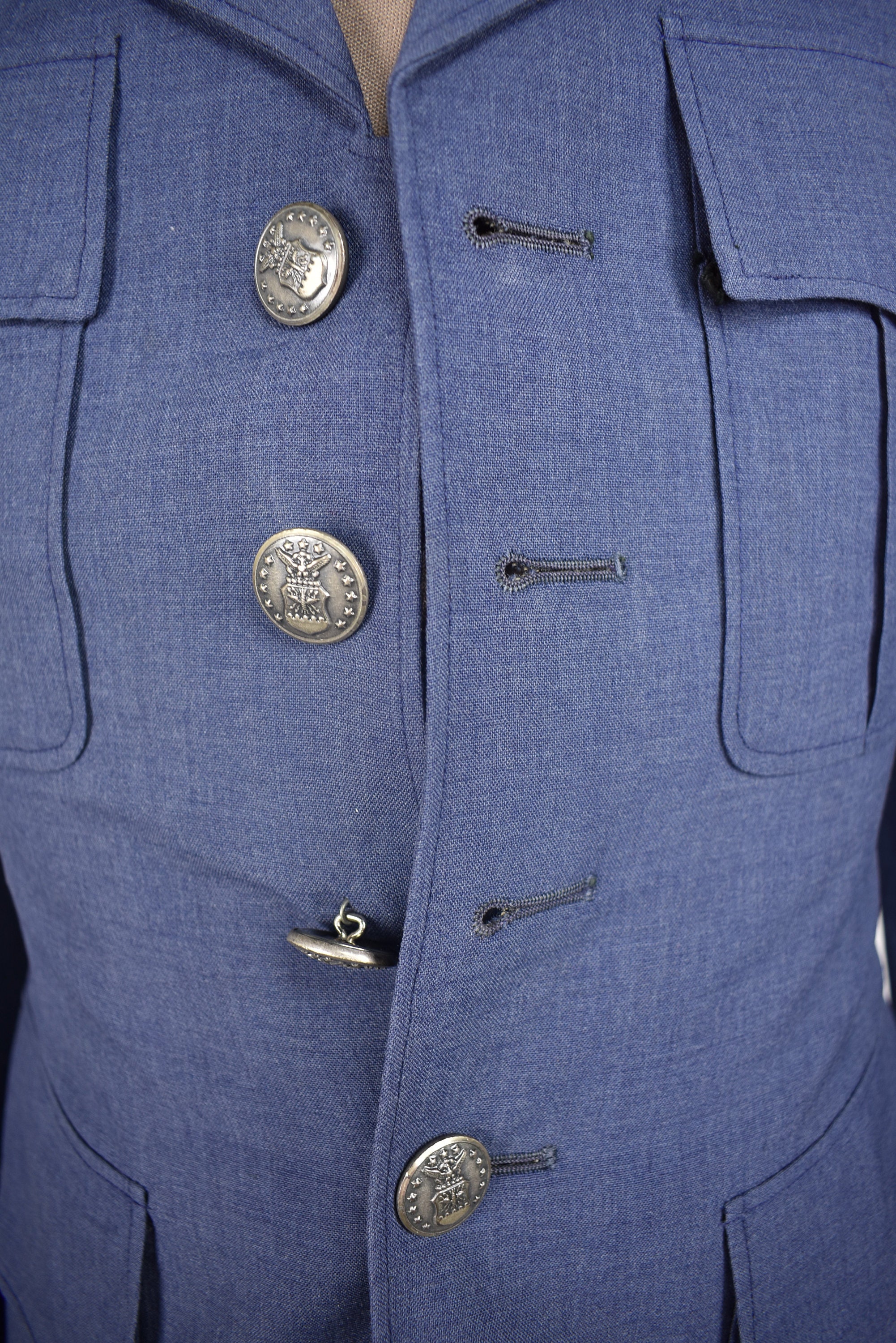 1960's USAF Bendone Solid Medium Blue Wool Blend Two Pc Military Suit ...