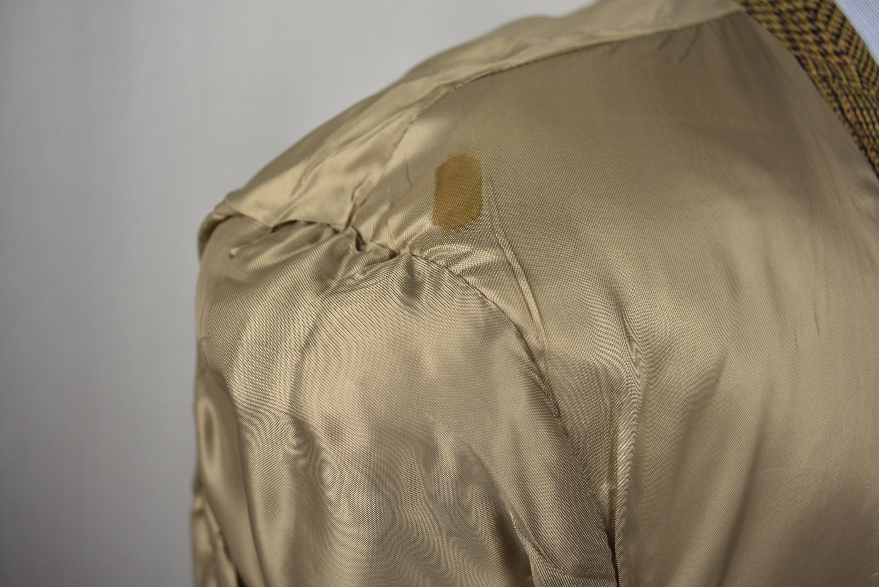 Chaps by Ralph Lauren Brown Plaid Silk/wool Blend 3/2 Roll Sport Coat ...