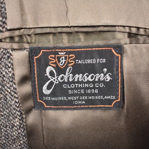 1976-1994 Johnson's Clothing Co Brown Four Button Overcoat Size: 40 - Etsy