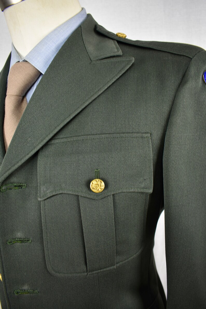 1950-60's Heck Ross Uniform Co Dark Green Formal Military Two Pc Suit ...
