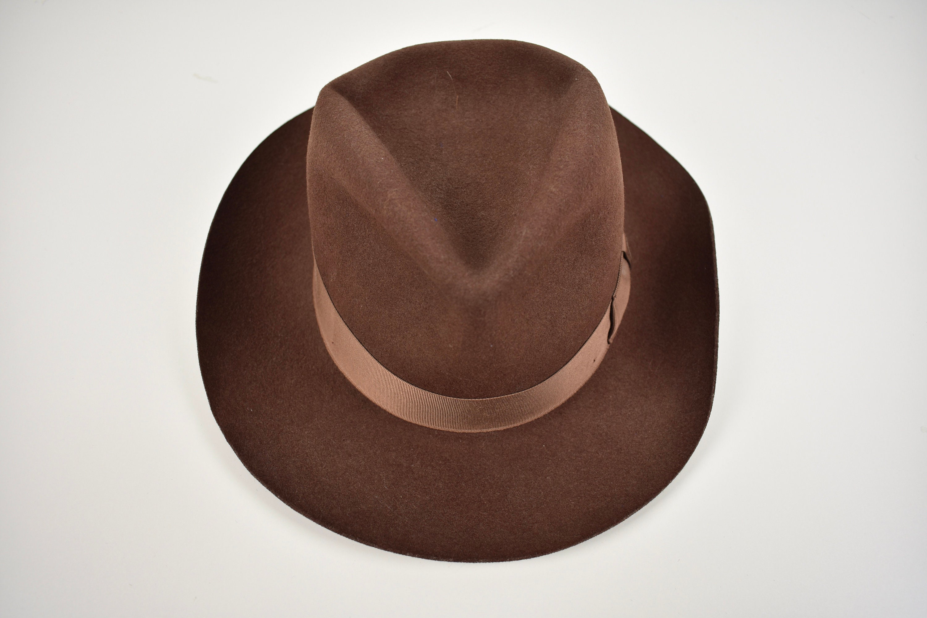 Designer Collection Raider Solid Brown 100% Wool Trilby Hat - Etsy