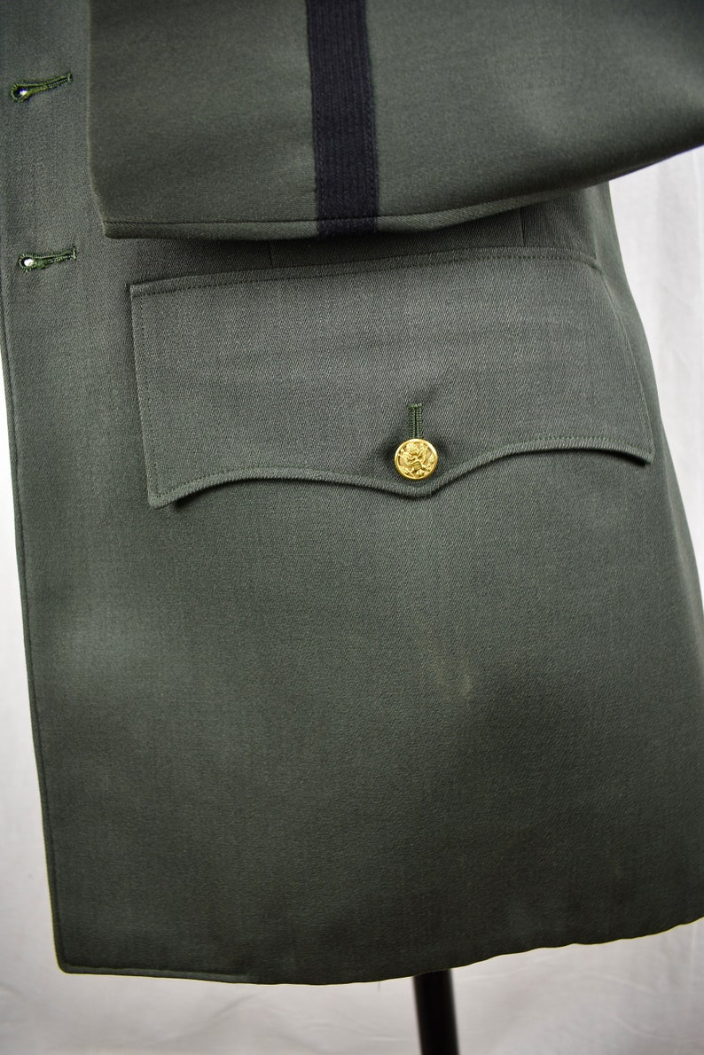 1950-60's Heck Ross Uniform Co Dark Green Formal Military Two Pc Suit ...
