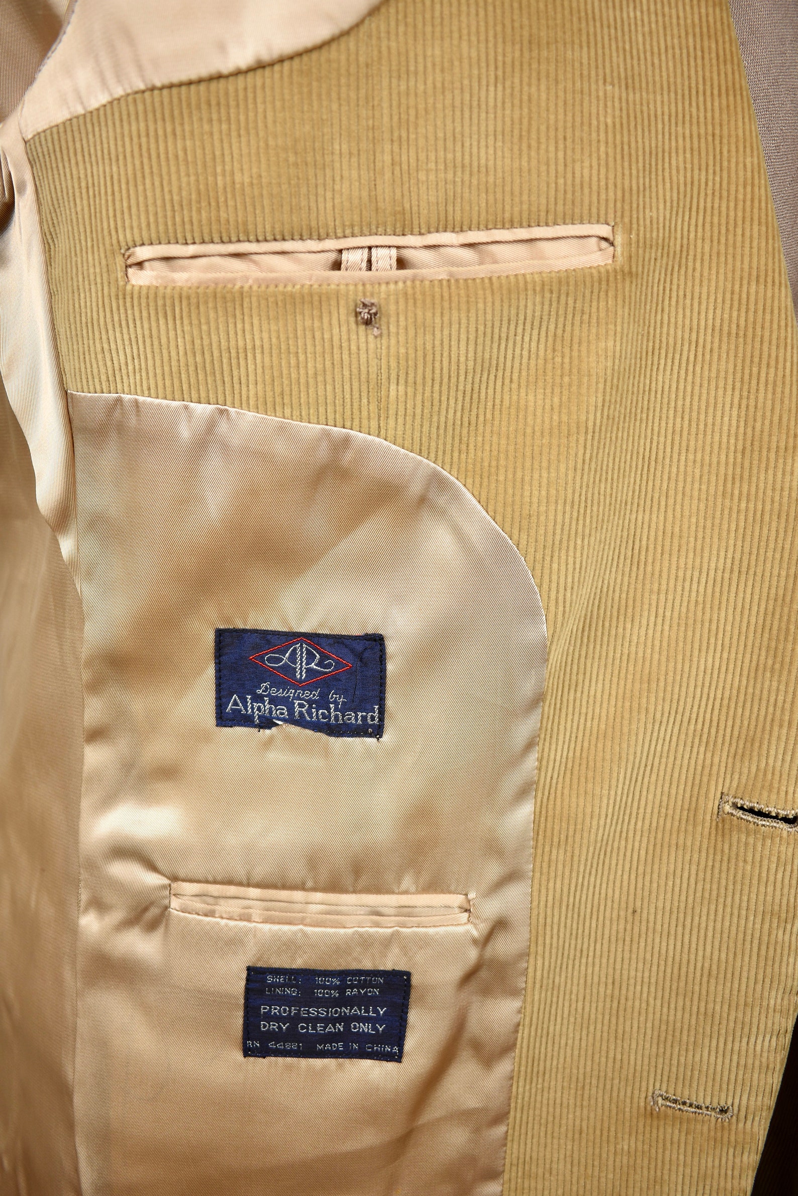 Fashion Lane Solid Light Brown Cotton Corduroy Two Button | Etsy