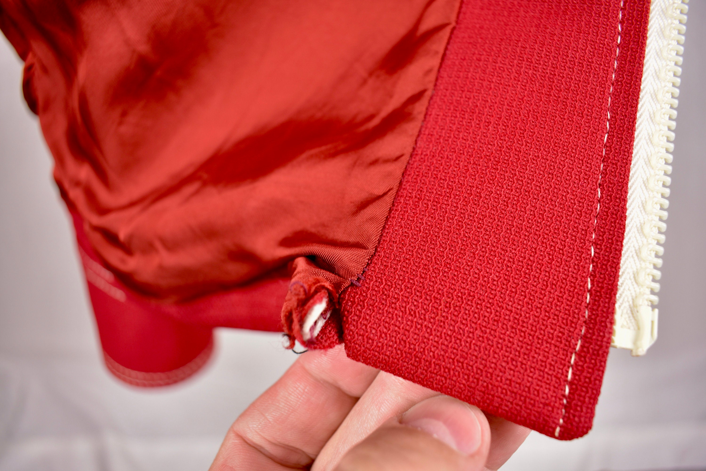 1970-80's Jaymar Sportswear Red Polyester Full Zip Leisure Jacket Size ...