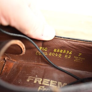 Freeman Free Flex Burgundy Round Toe Lace up Blucher Men's Size: 9.5C ...