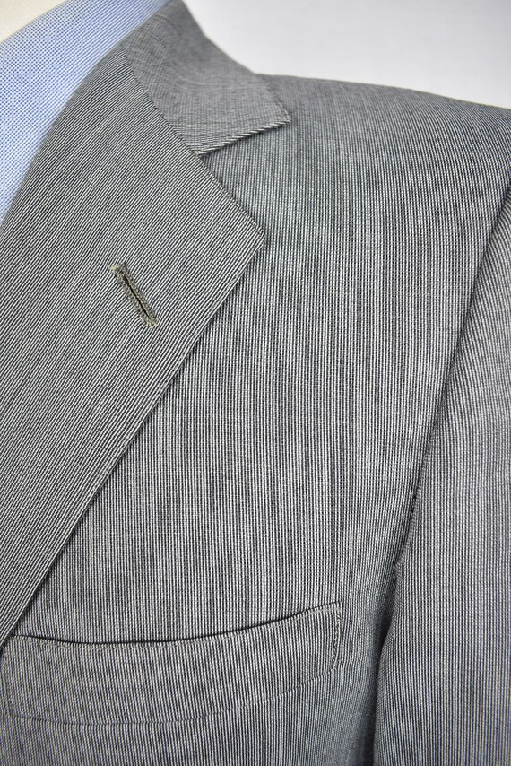 1976-1994 H. Freeman & Son Solid Light Gray Wool 3/2 … - Gem