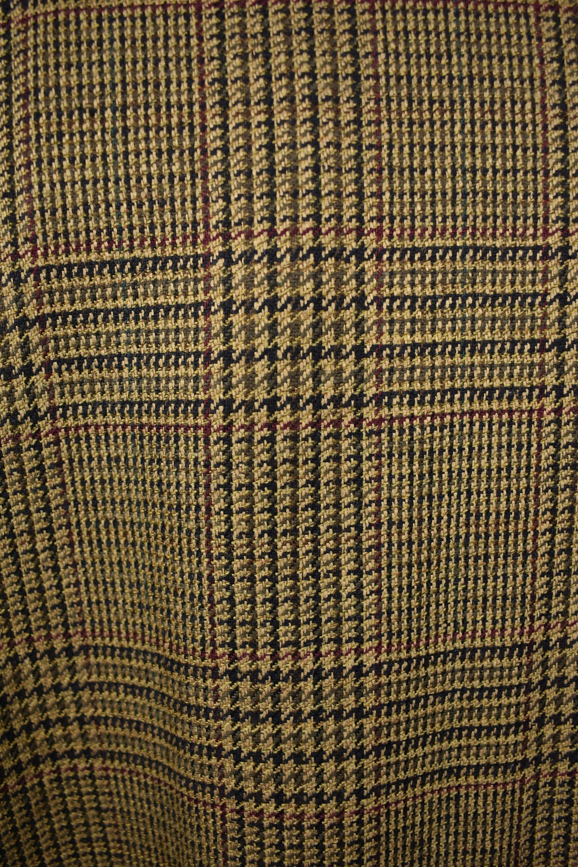 Chaps by Ralph Lauren Brown Plaid Silk/wool Blend 3/2 Roll - Etsy