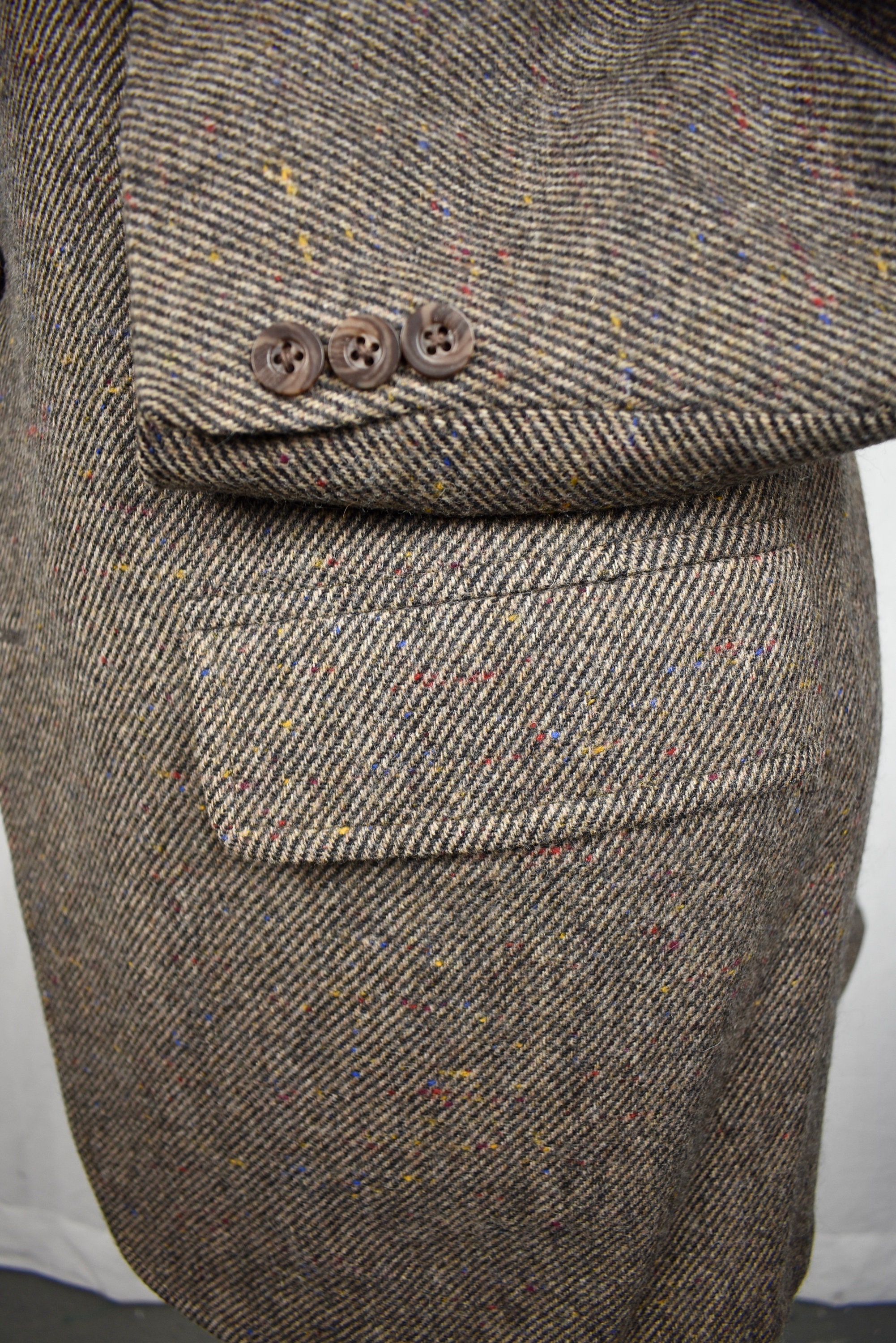 1976-1994 Paul Whitmore Brown Wool Flannel Two Button Sport Coat Size ...