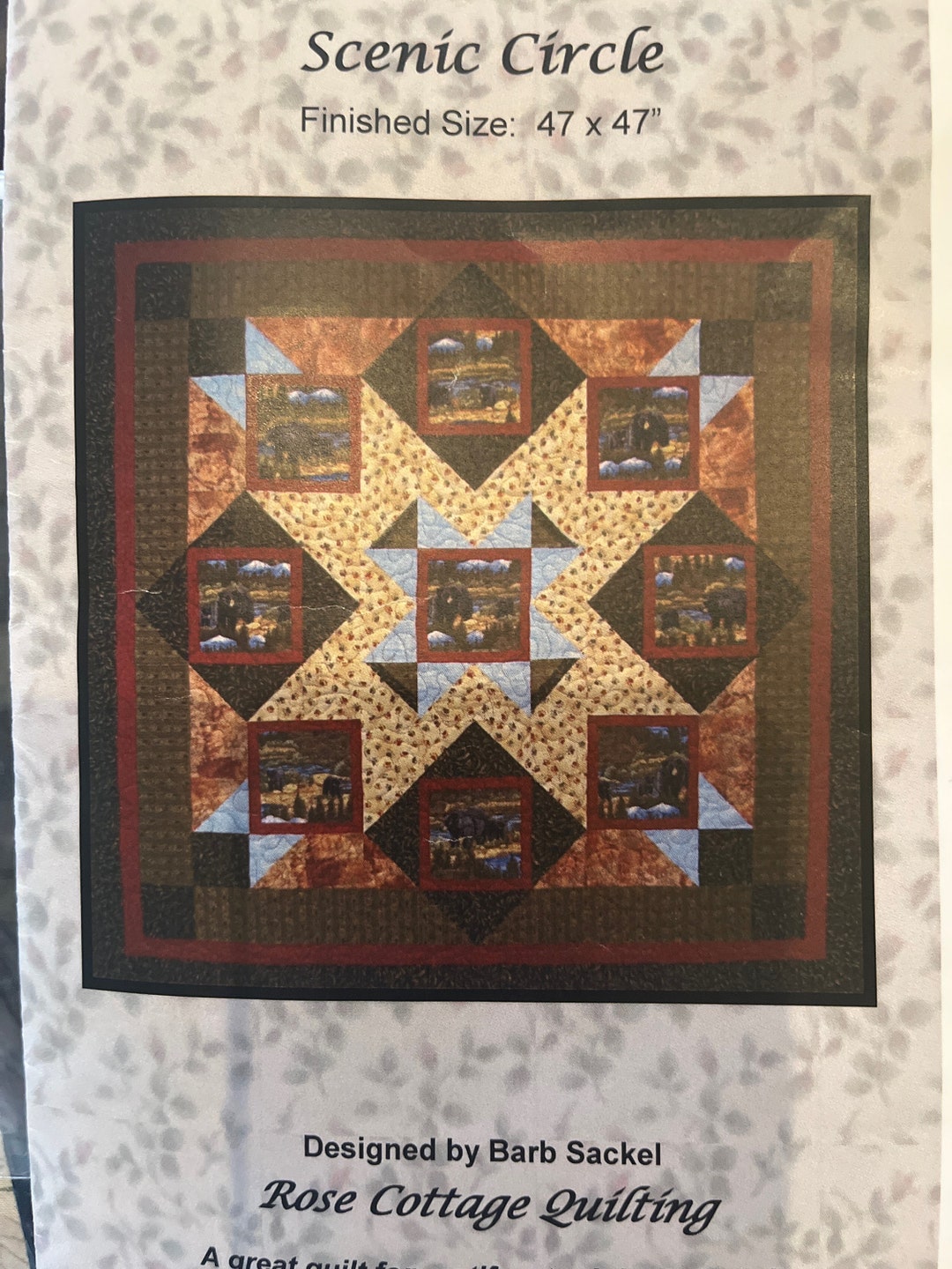 Scenic Circle, Designed by Barb Sakel for Rose Cottage Quilting - Etsy