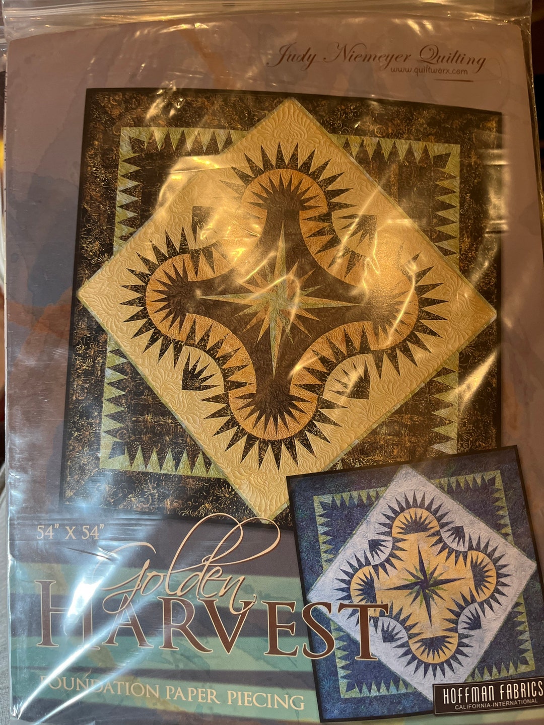 Judy Niemeyer Golden Harvest Quilt Pattern - Foundation Piecing for ...