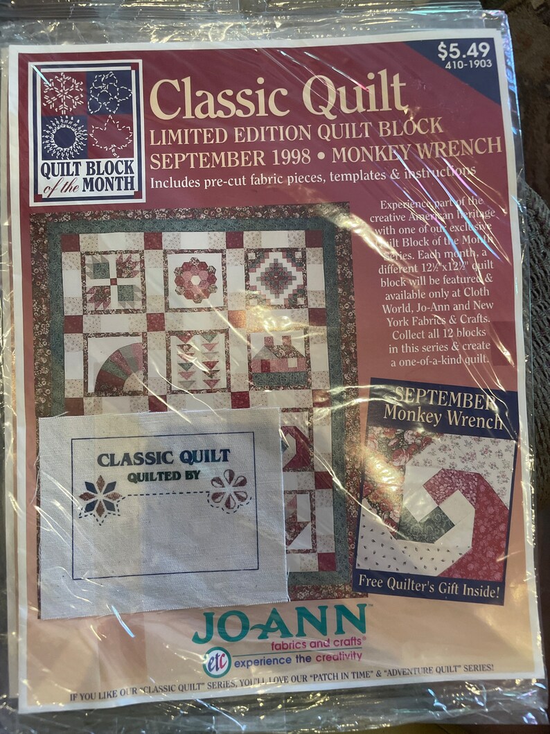 Quilt Block of the Month Single Packages - Multiple Designs. - Etsy