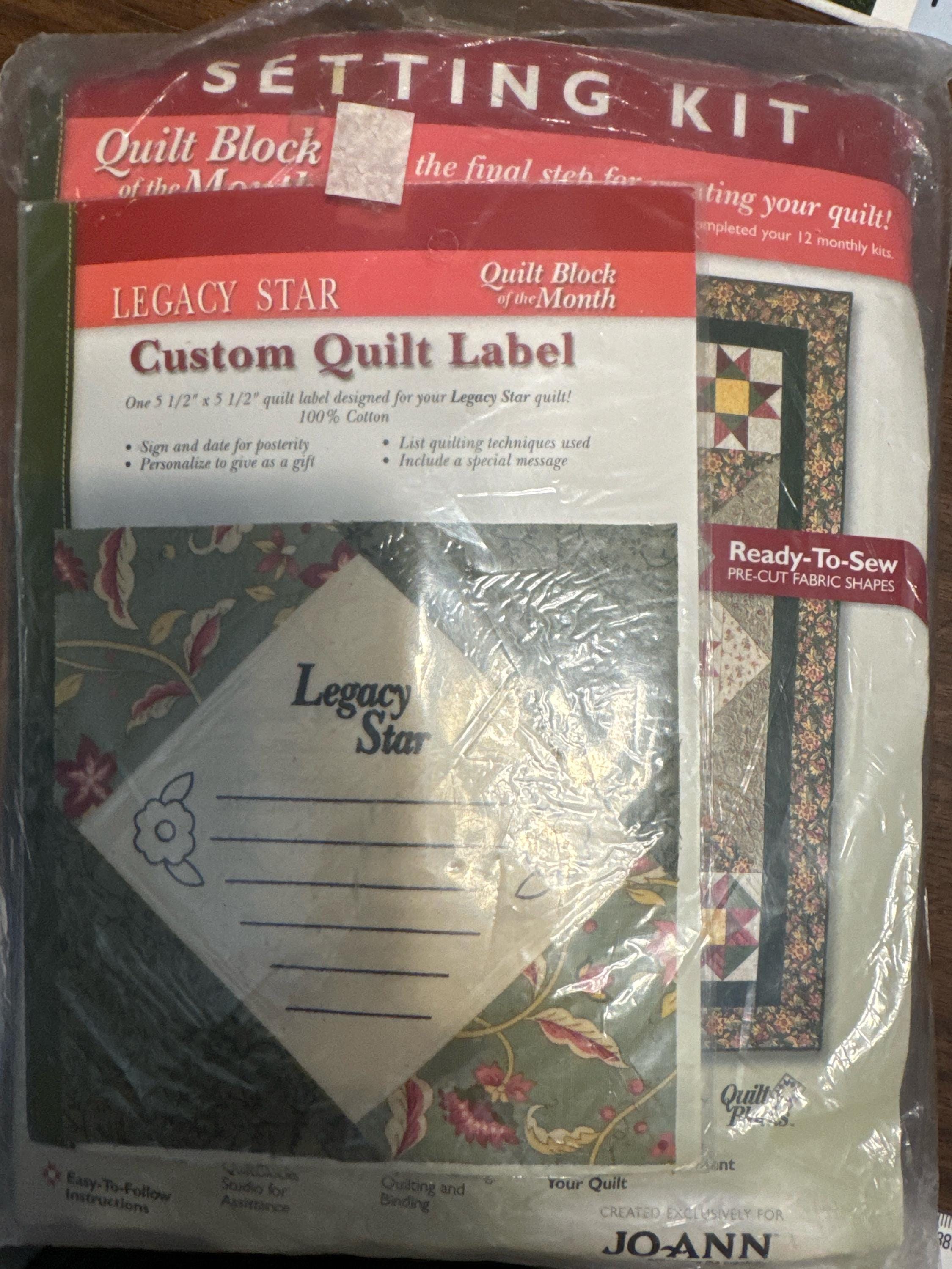 Setting Kits for Joann QUILT Block of the Month. - Etsy