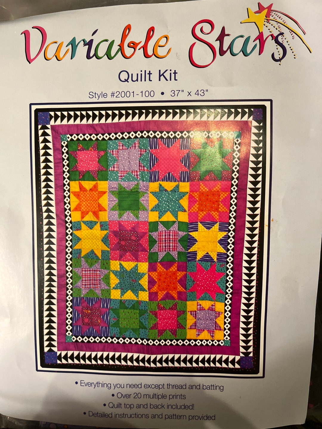 Variable Stars Quilt Kit Designed by Possibilities for Avlyn Inc. - Etsy