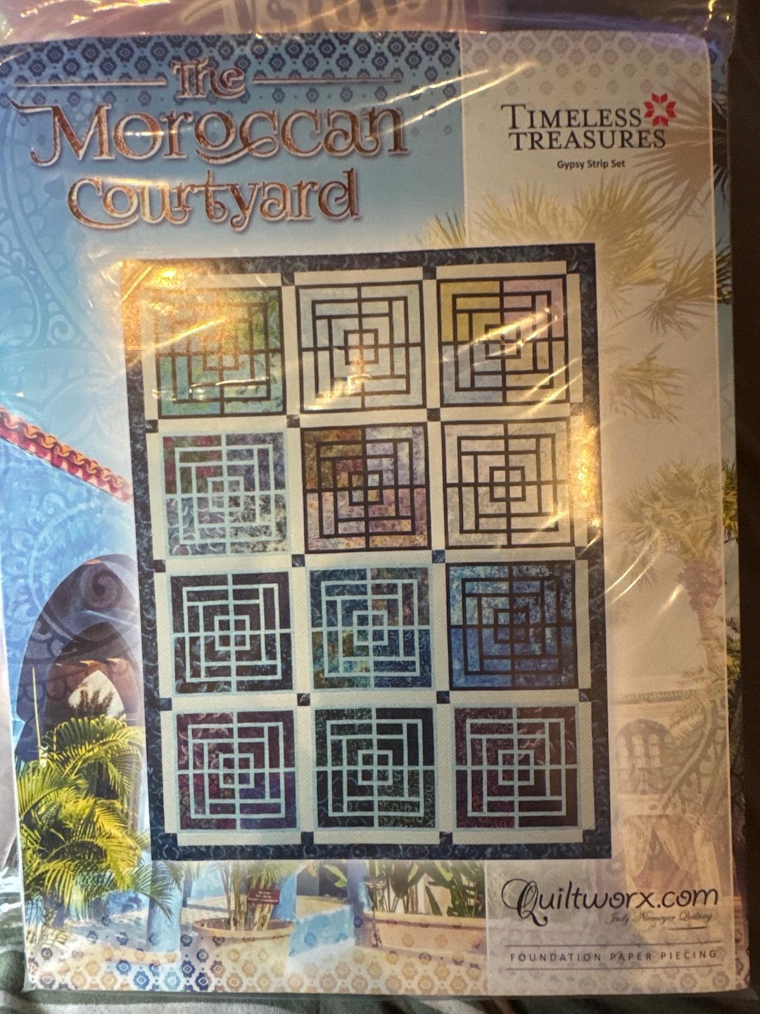 Moroccan Courtyard Quilt Pattern - Foundation Piecing by Judy Niemeyer ...