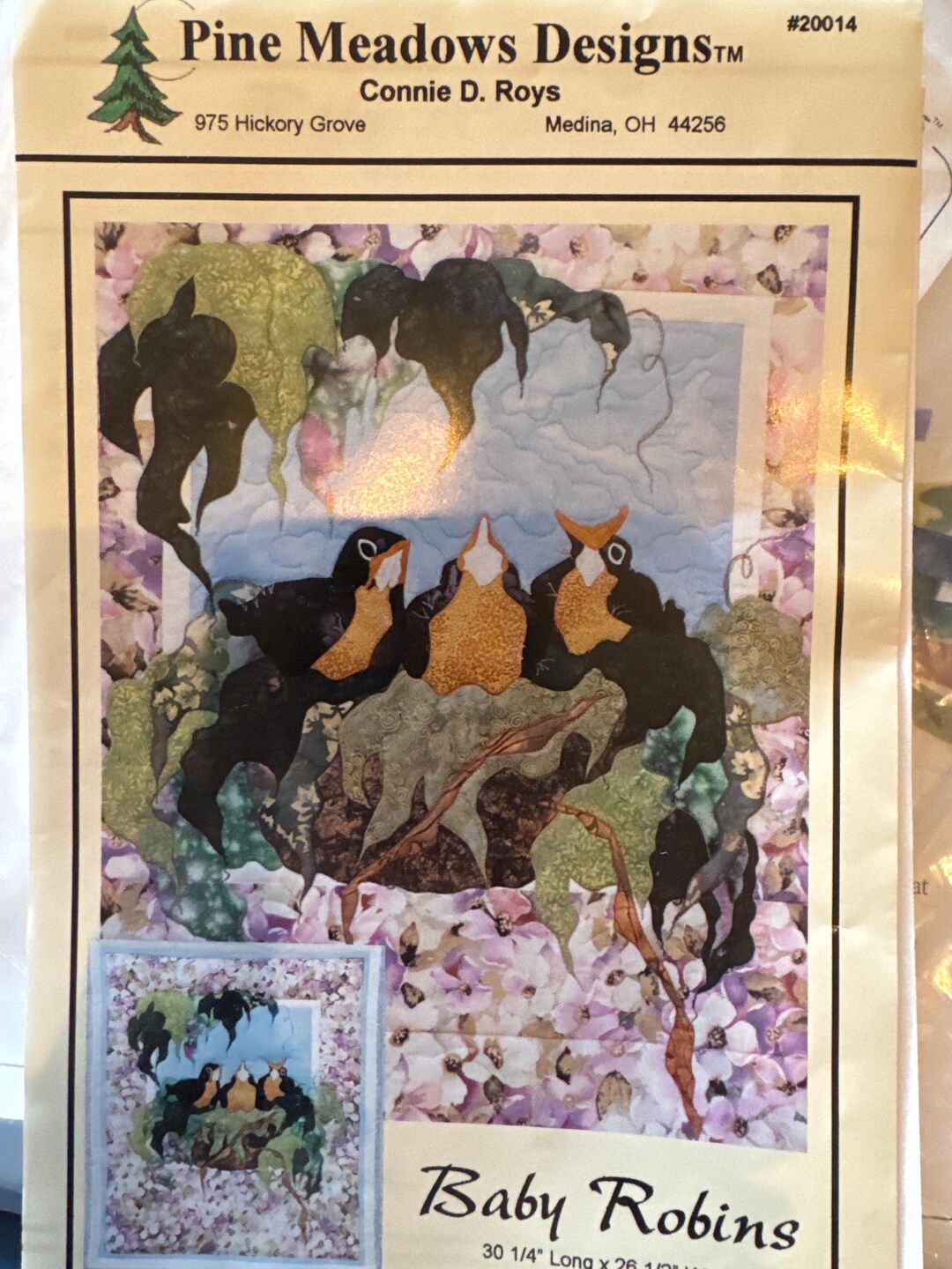 Baby Robins Wall Quilt Kit by Pine Meadows Sesigns - Etsy