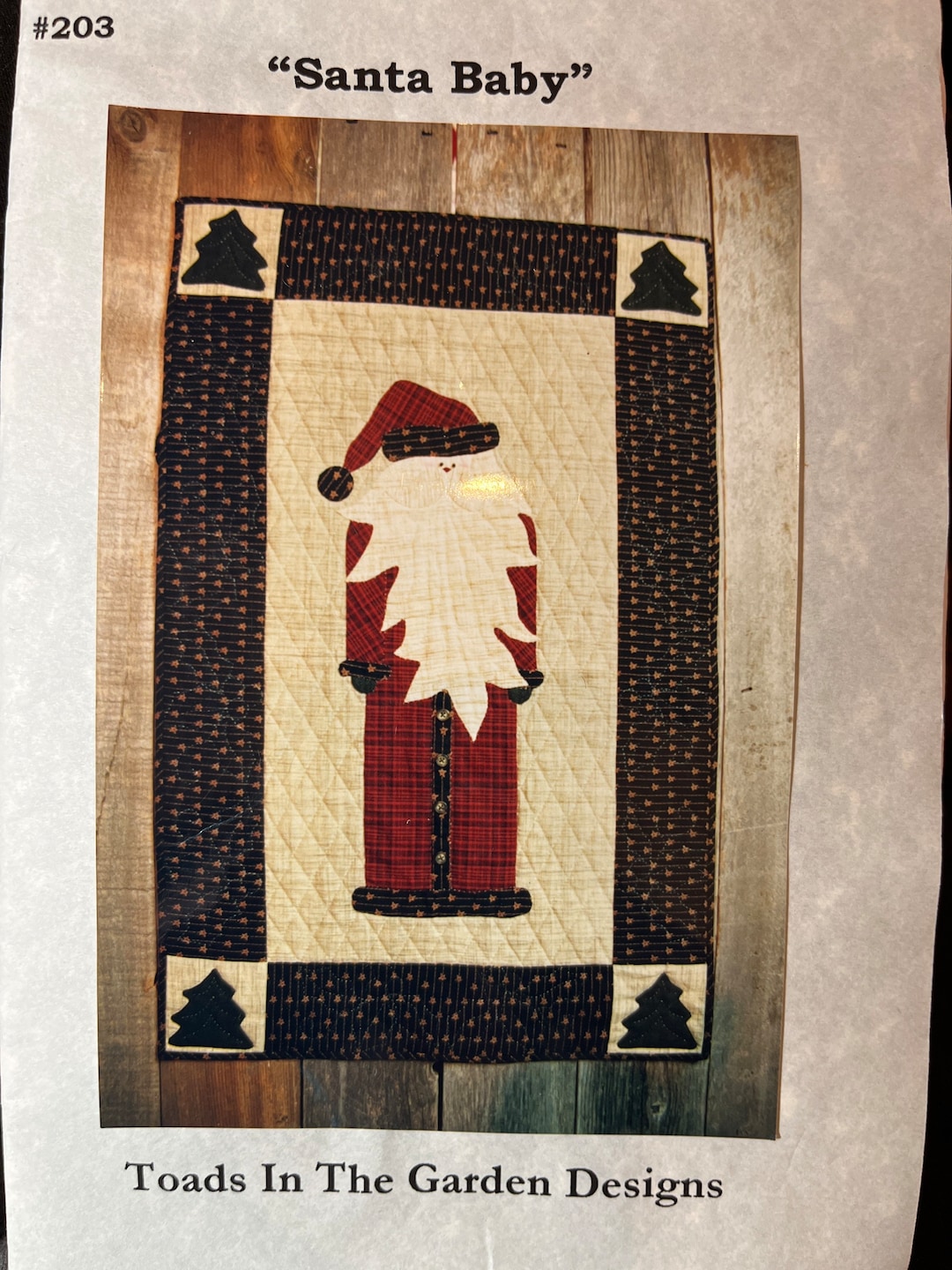 Santa Baby Quilt Kit by Toads in the Garden - Etsy