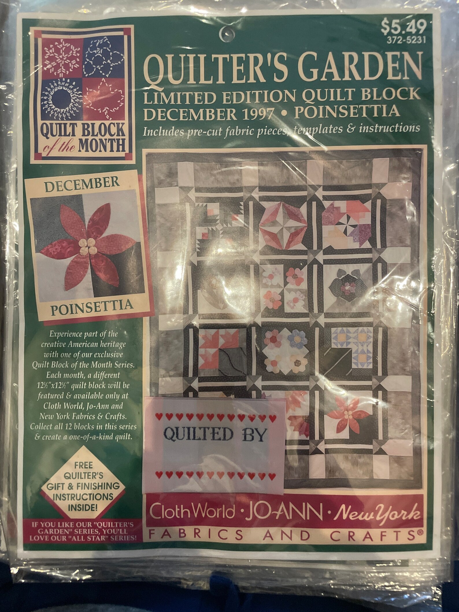 Quilt Block of the Month Single Packages - Multiple Designs. - Etsy