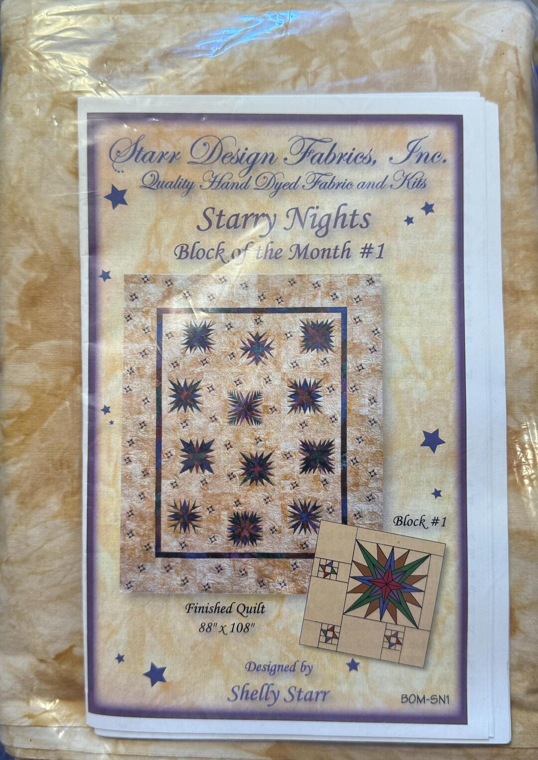 Starry Nights Quilt Kit by Shelly Starr for Start Design Fabrics - Etsy