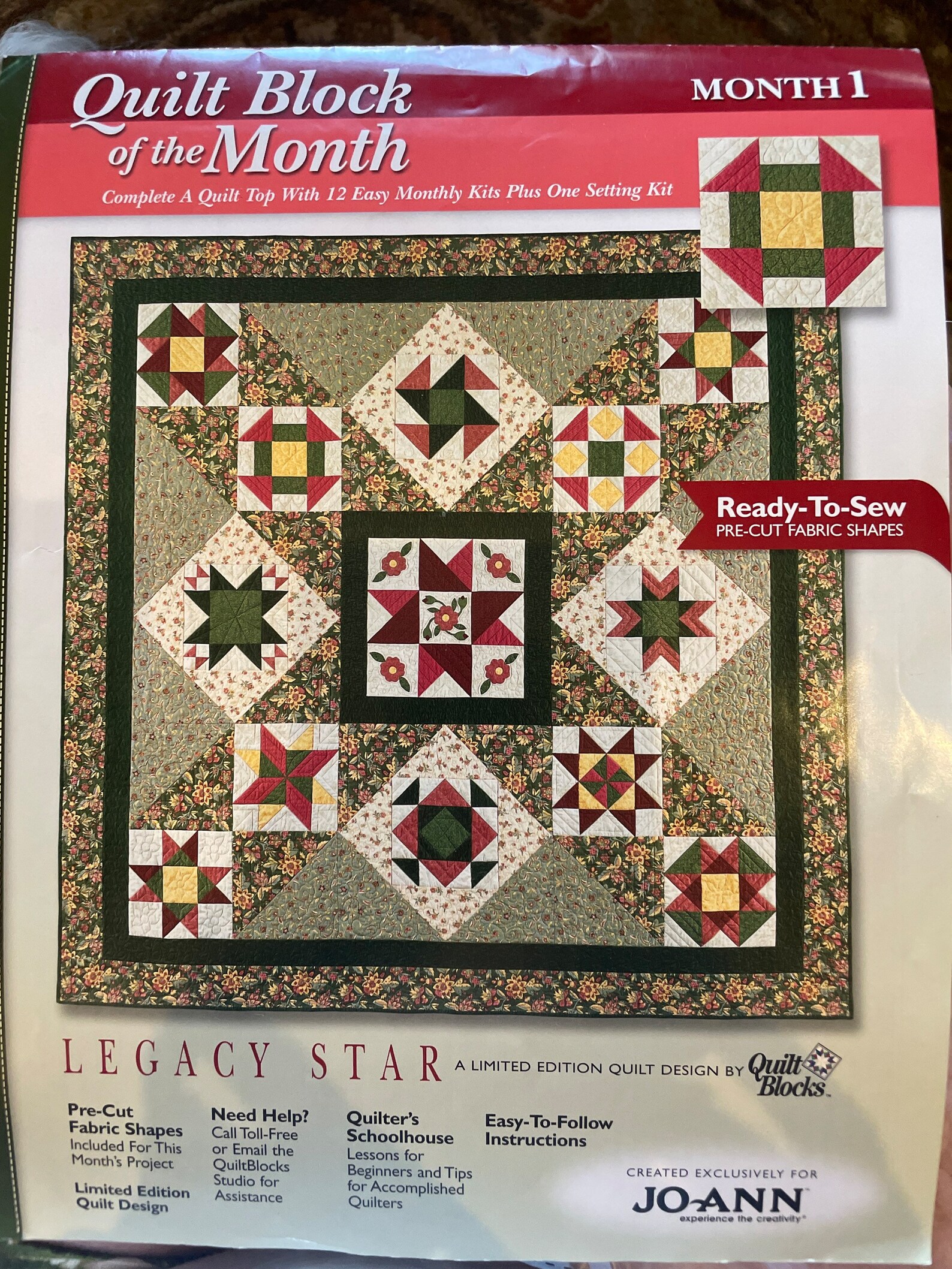 Quilt Block of the Month Single Packages - Multiple Designs. - Etsy