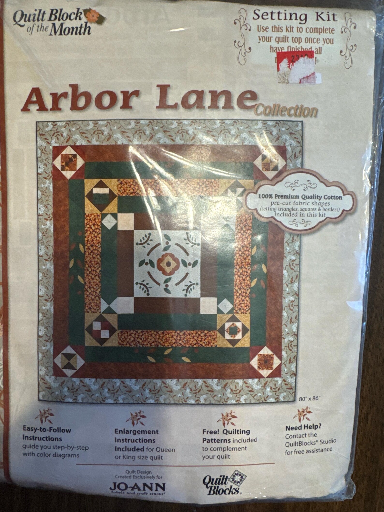 Setting Kits for Joann QUILT Block of the Month. - Etsy