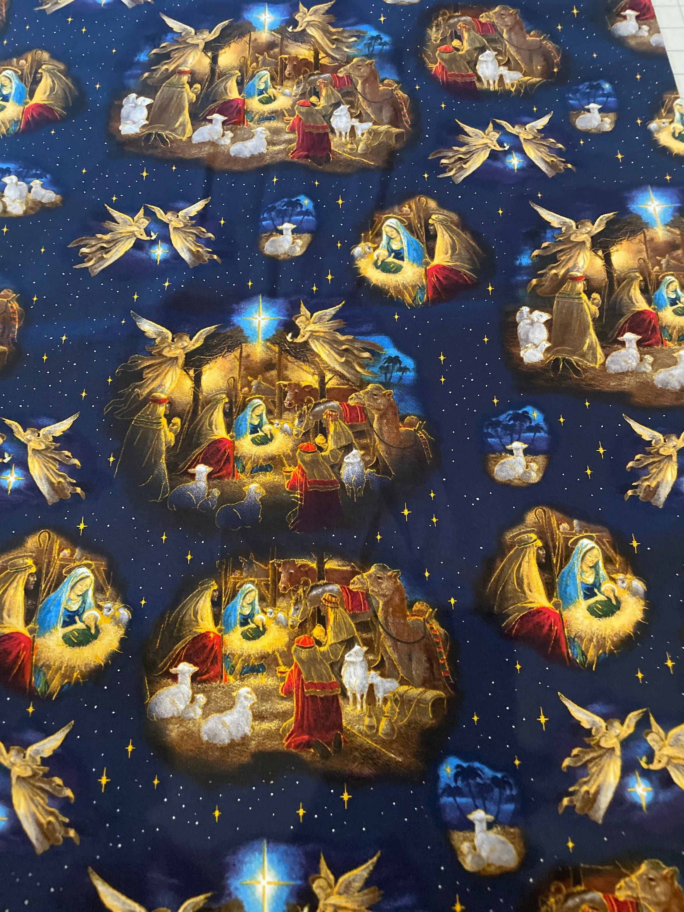 Nativity and Bible Fabric Panels - Etsy