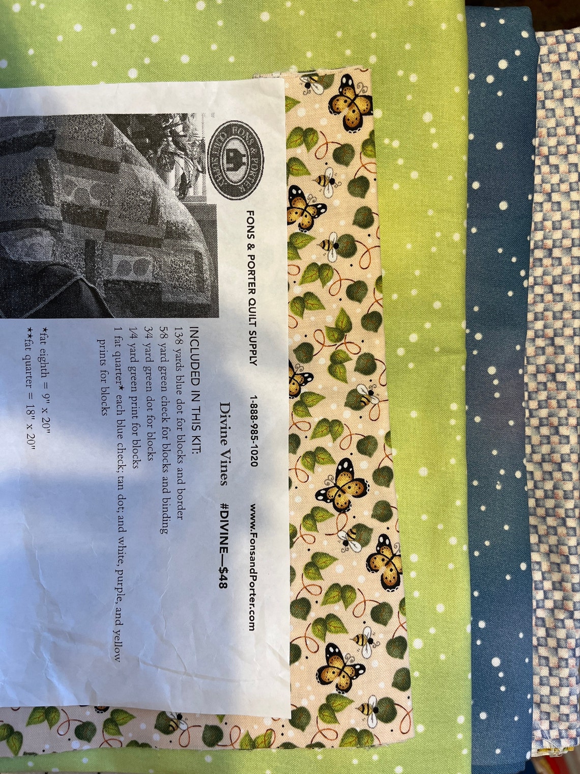 Divine Vines Quilt Kit by Fons and Porter - Etsy