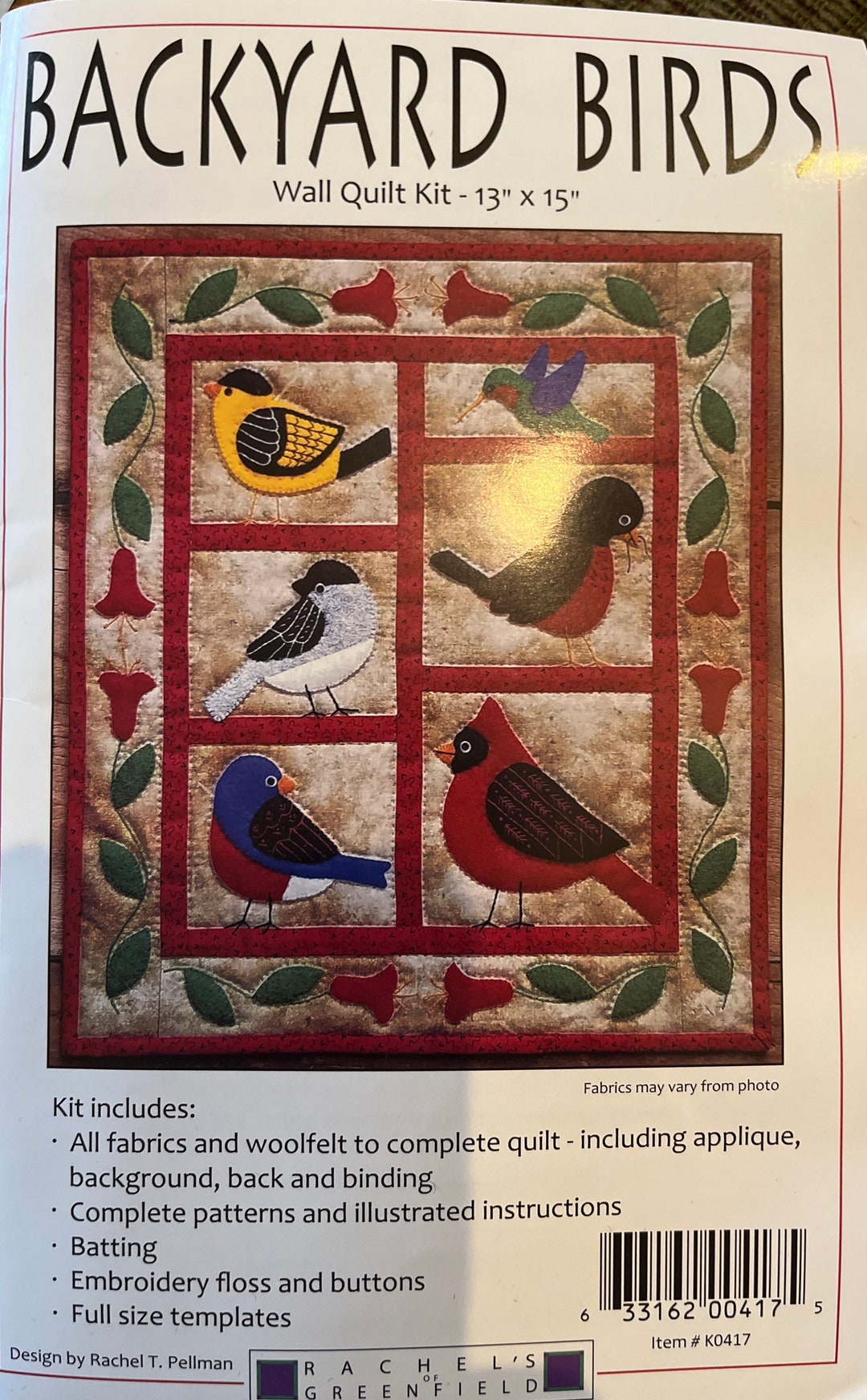 Backyard Birds Quilt Kit by Rachael’s of Greenfield - Etsy