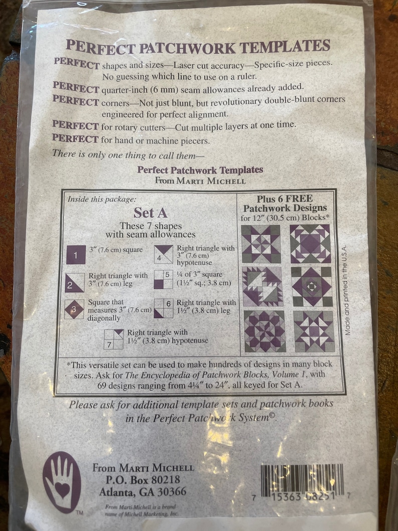 Marti Michell Perfect Patchwork Quilting Templates - Etsy