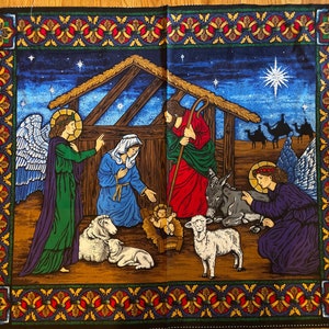 Nativity and Bible Fabric Panels - Etsy
