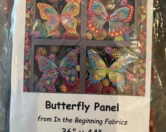 White Butterfly Fabric Panel - Etsy