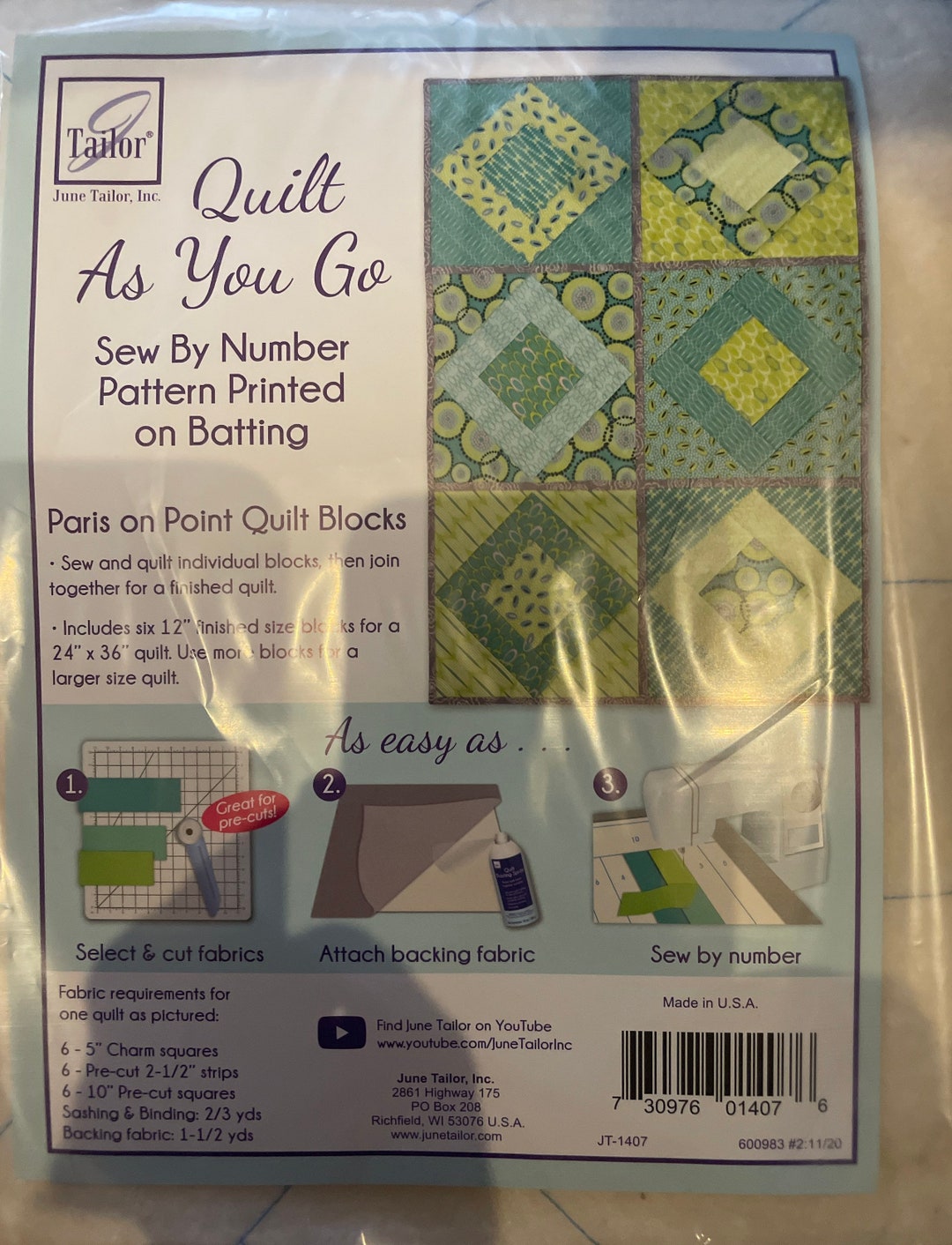Quilt as You Go Quilt Blocks Pre Printed Fusible Batting - Etsy