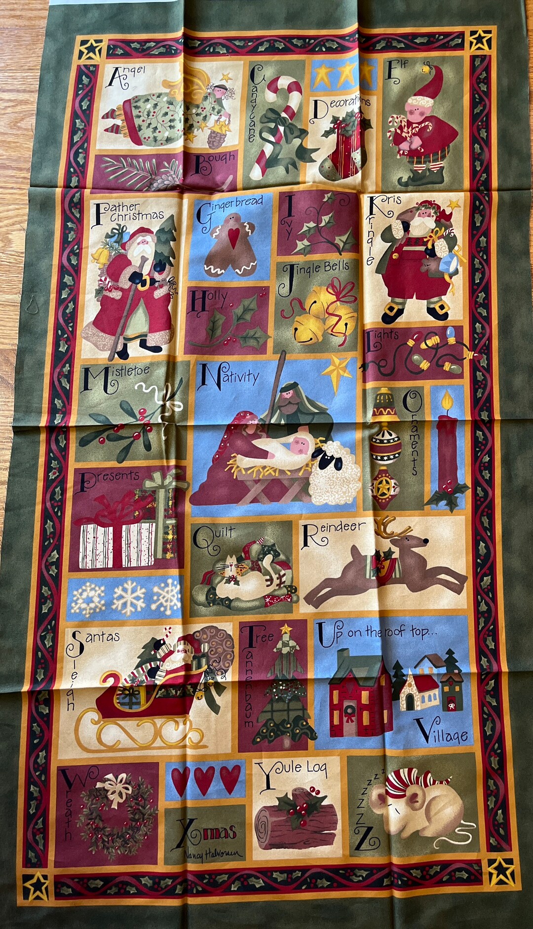 Happy Holidays Wall Quilt Kit by Nancy Halvorsen for Bernartex - Etsy