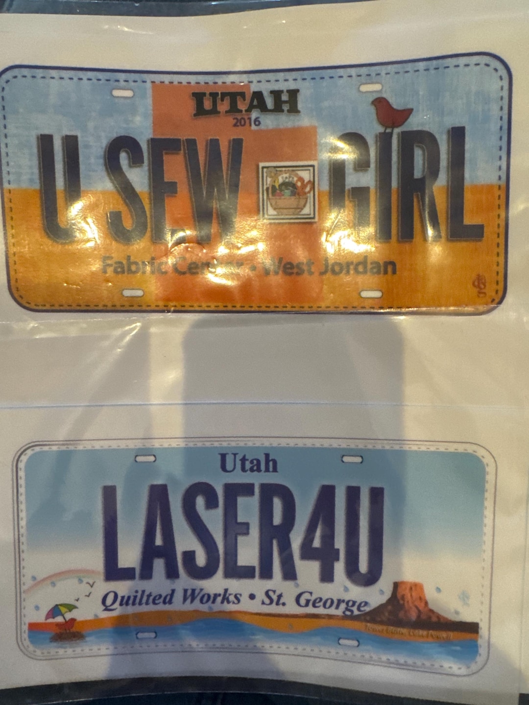 Utah Row by Row Fabric-plates - Etsy