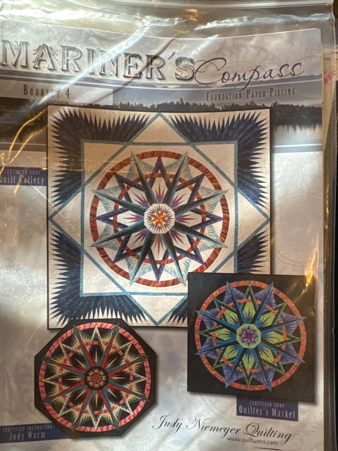 Mariners Star Compass Pattern Foundation Paper Piecing by Quiltsmart ...