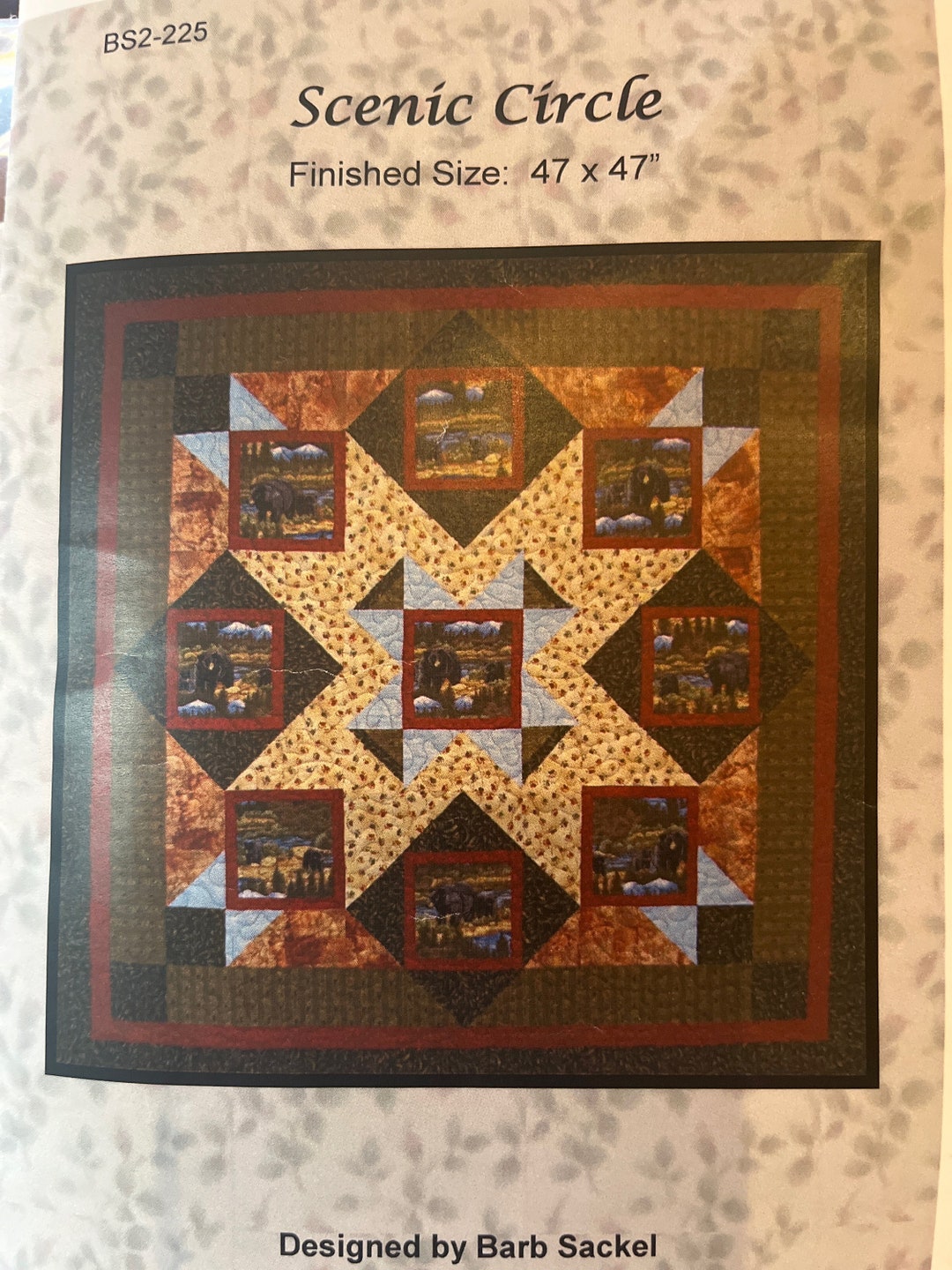 Scenic Circle Quilt Kit by Barb Sackel for Rose Cottage Quilting - Etsy