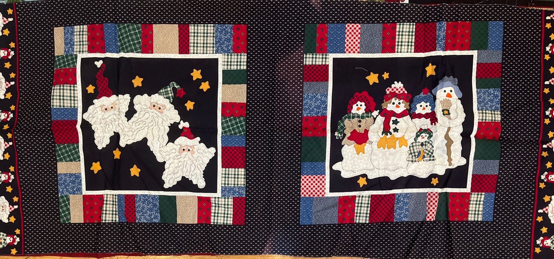 Holiday Fabric Panels - Etsy